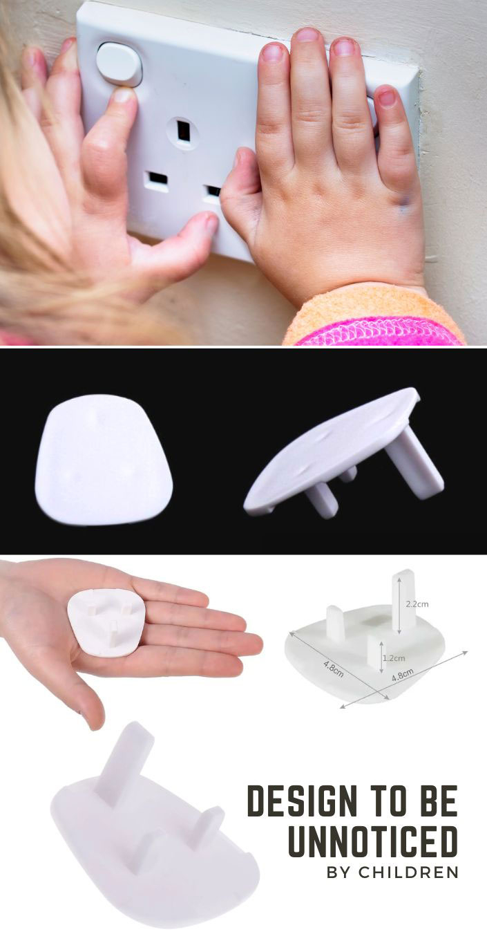 [1PCS] Socket Cover 3 Pin Plug Protection Plug Protector Safety Plug ...