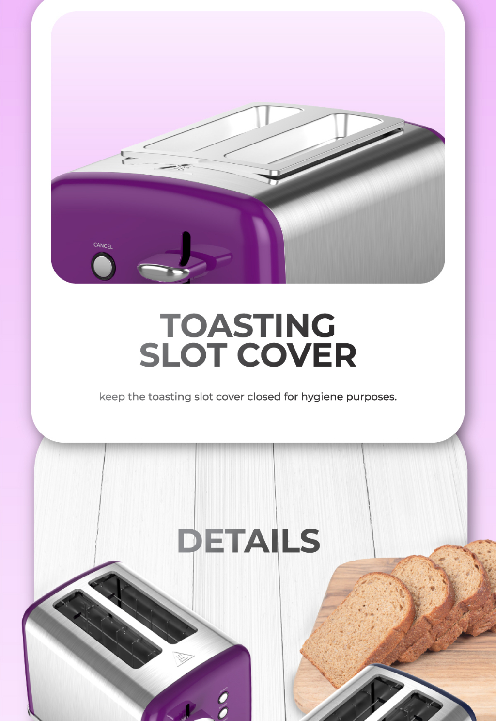 PerySmith 2 Slice Bread Toaster Signature Series SN1000 | Shopee Malaysia