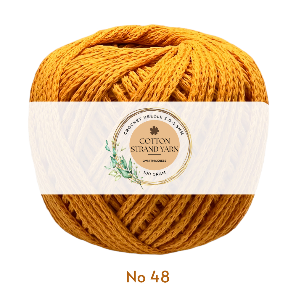 42 Color 100g 2mm Cotton Strand Yarn Hollow Cotton Yarn Benang Crochet ...