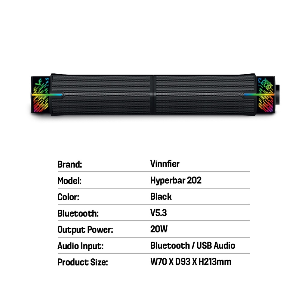 VINNFIER Hyperbar 202 Wireless Convertable Soundbar | Shopee Malaysia