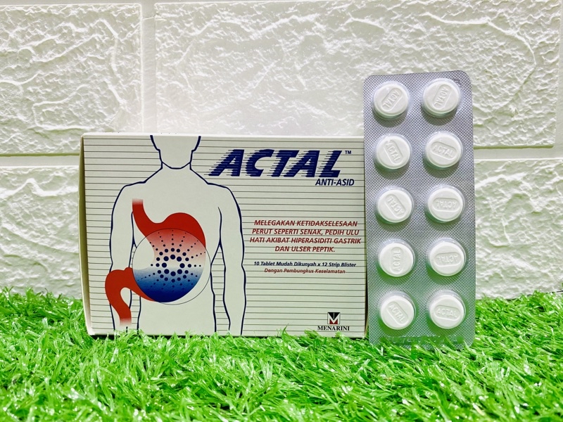 ACTAL ANTI-ACID PLUS [10CHEWABLE TABLET] [UBAT PERUT] [STOMACH GASTRIC ...