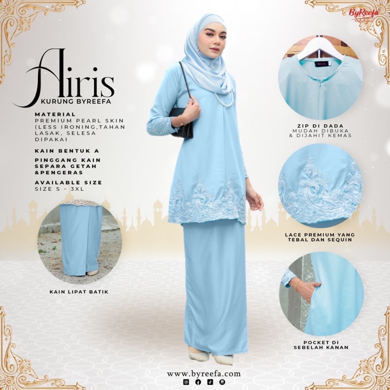 🆕[REEFA] MOM AIRIS KURUNG 2023 sedondon baju raya ibu dan anak budak ...