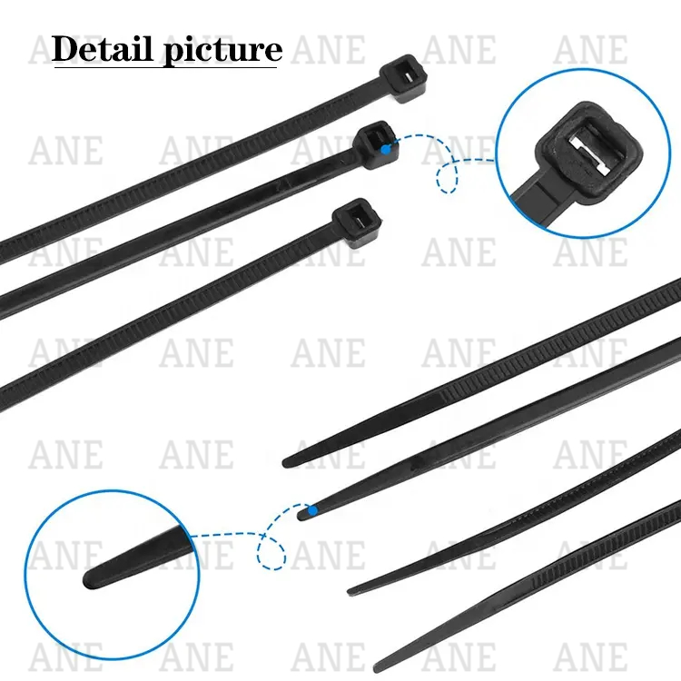 100pcs Heavy Duty UV Resistant Nylon Cable tie with Self-Locking ...