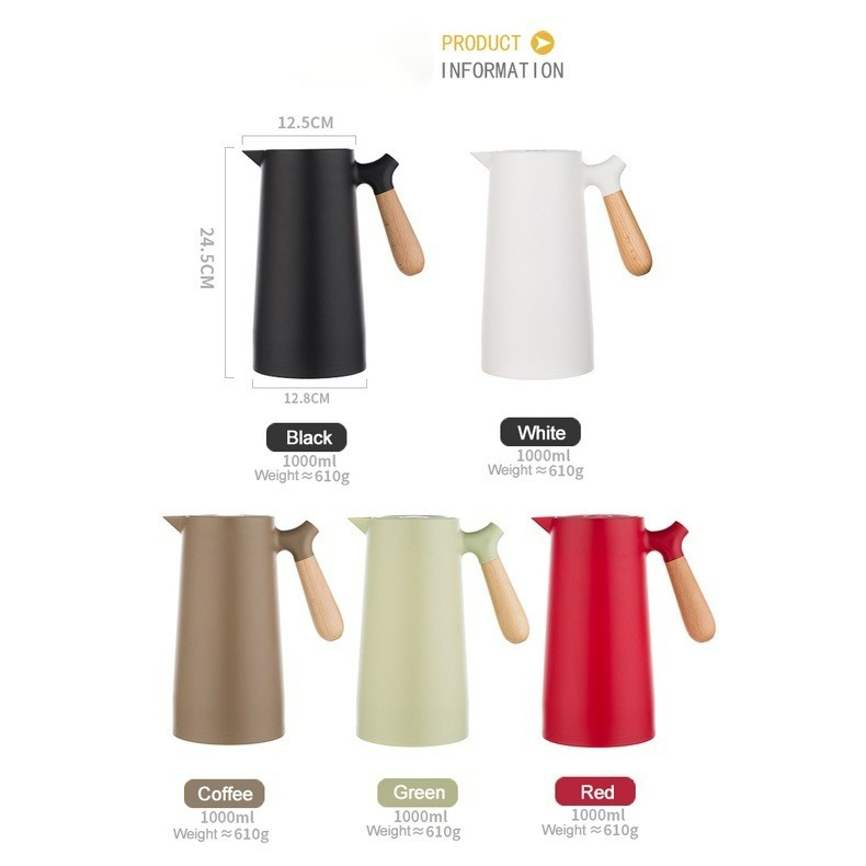 1L Nordic Insulation Kettle Kendi Creative Modern Household Jug Glass ...