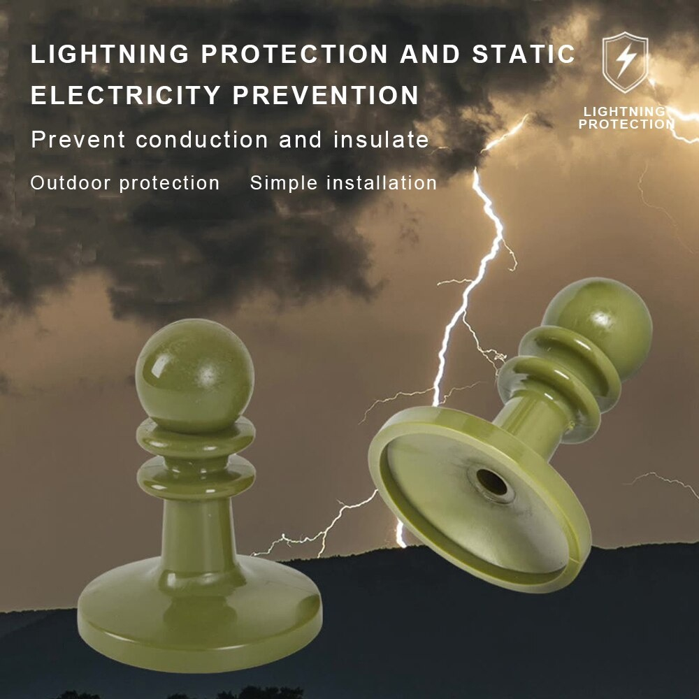 Camping Lightning Cap Pole Cap Outdoor Luminous Glow In The Dark Anti ...