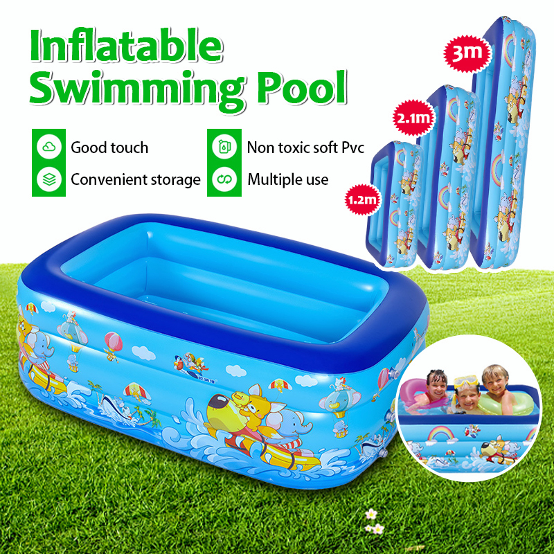 3M/2.1M1.2M 遊泳池充气 Large Size 3 Ring swimming pool outdoor inflatable ...