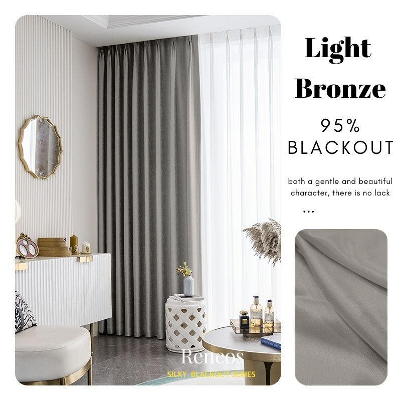 RENEOS 99% Blackout Curtain 270cm Height Langsir 270cm Labuh Langsir ...