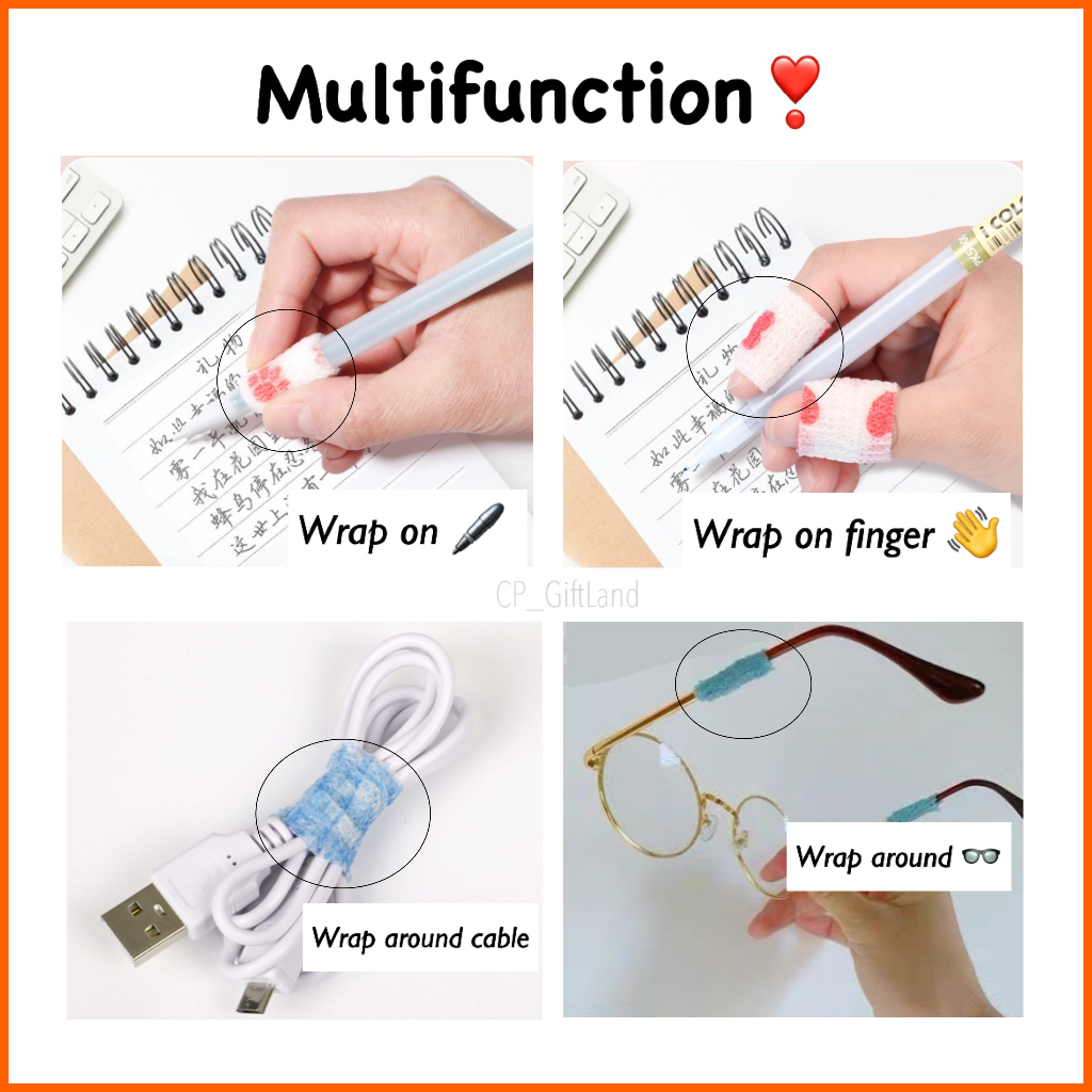 43 Design Student Finger Bandage Cute Self Adhesive Elastic Bandage ...