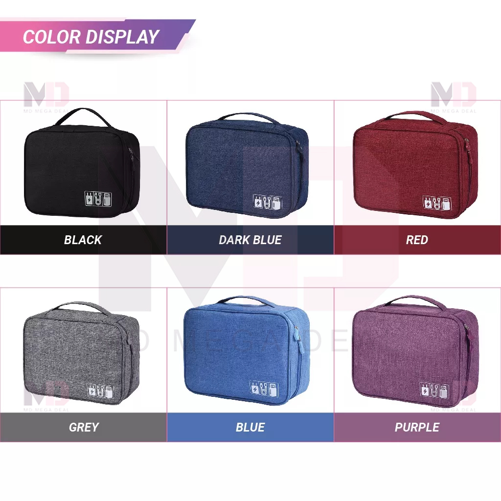 《Mega Deal》Travel Electronic Bags Gadget Organizer Bag USB Cable ...