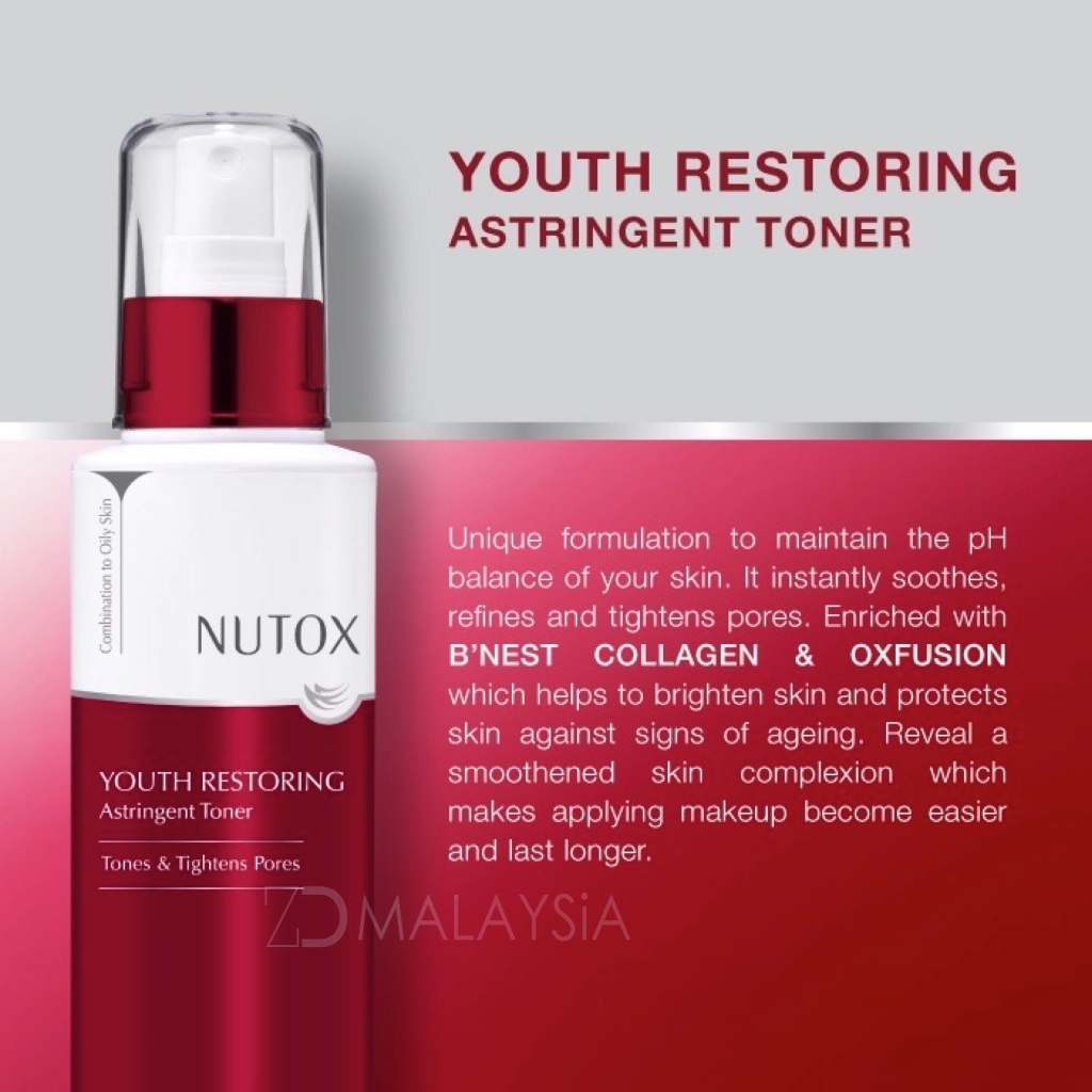 NUTOX YOUTH RESTORING CLEANSING OIL/FOAM/GEL/TONER/LOTION/SERUM ...