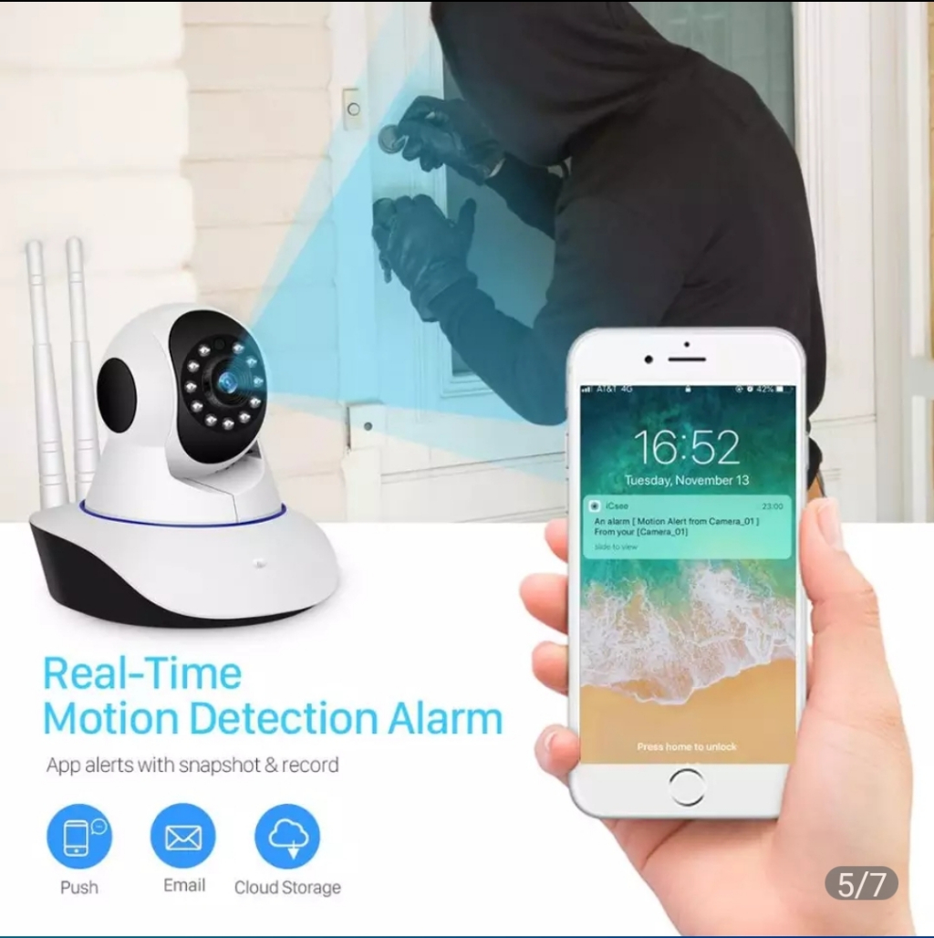 V380 Pro 5MP 2.5K HD Indoor PTZ Wireless Wifi CCTV Smart IP Camera ...