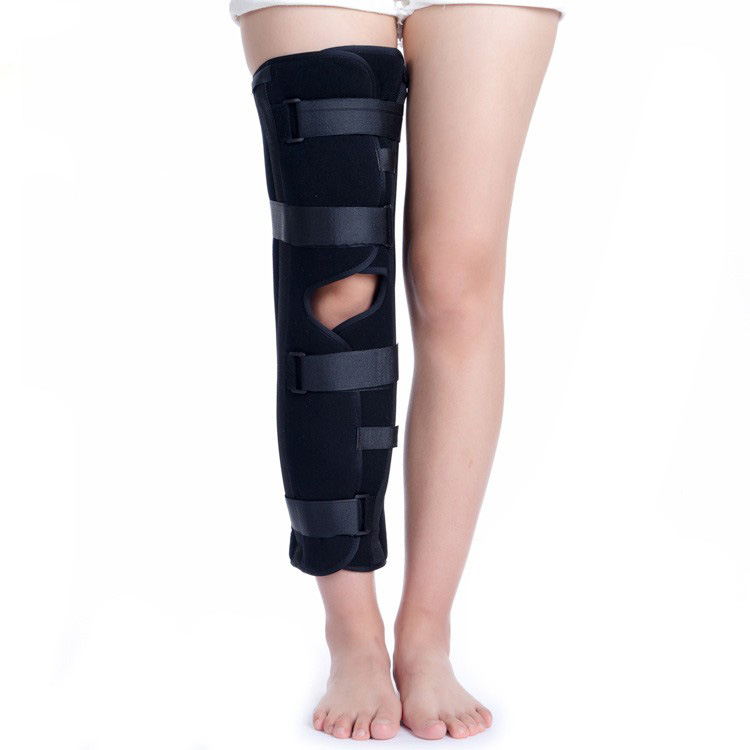 Knee Brace Fixed Joint Support Leg Strap Patella Splint Ligament Strain ...