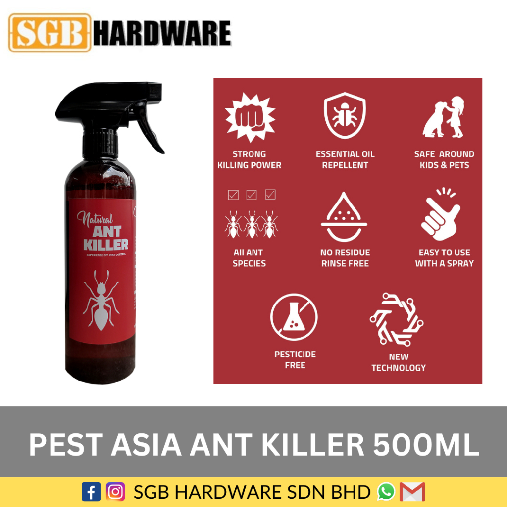 Pest Asia Natural Ant Killer Spray / Roach Killer Spray / Bug Killer ...