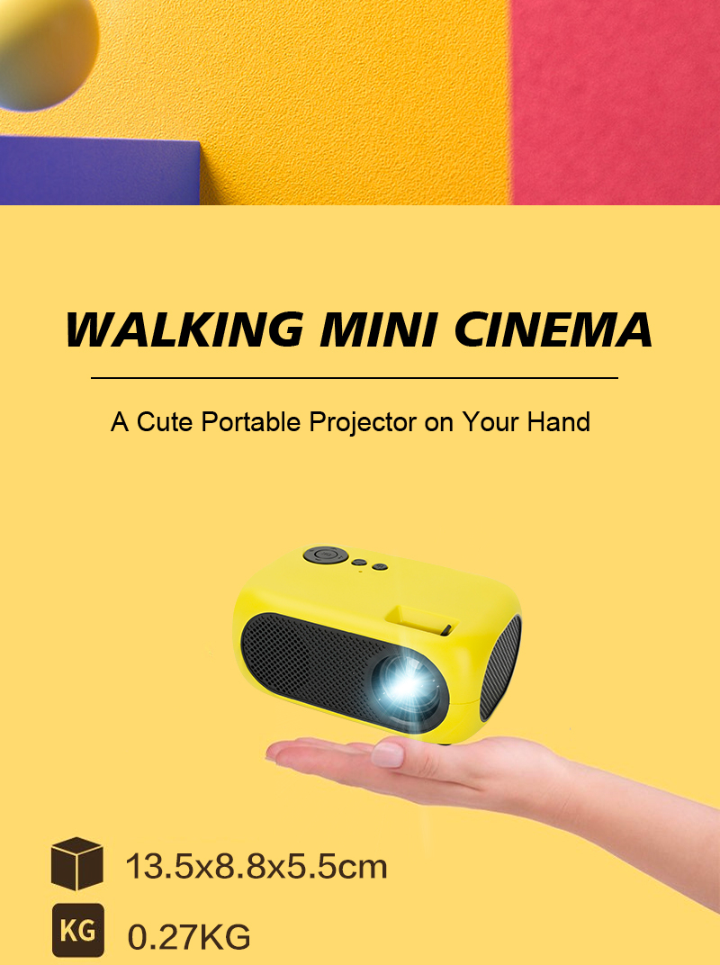 Ready Stock | CuteBeam Ultra Portable Mini LED Projector | Home Use ...
