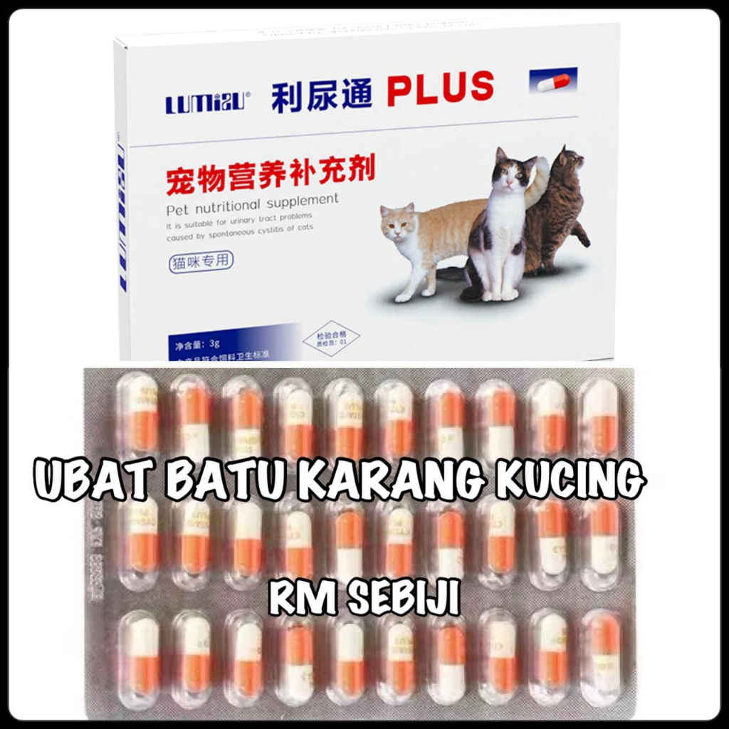 VetPlus- Cystaid Plus Cat Feline Urinary Tract Supplement Pil Pill Ubat ...