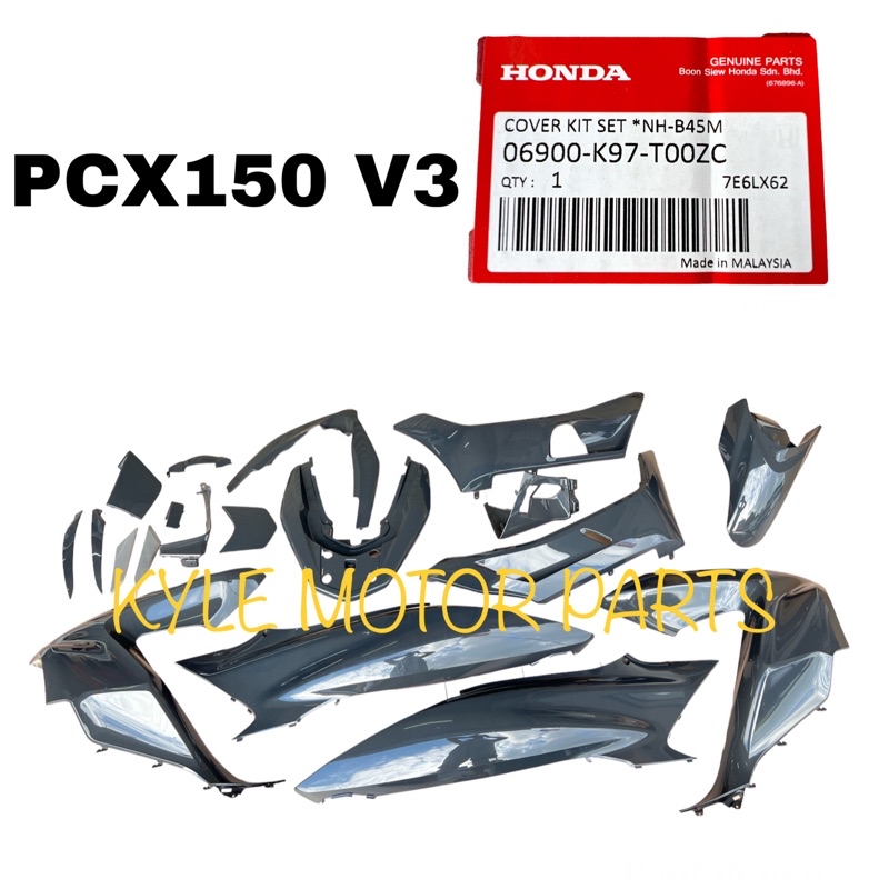 PCX150 V3 BODY COVER FULL SET GREY ORIGINAL HONDA 100% | Shopee Malaysia