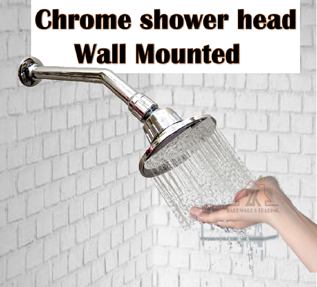 Techplas Wall Mounted Bathroom Chrome Shower Head Shower Rose 4 ...