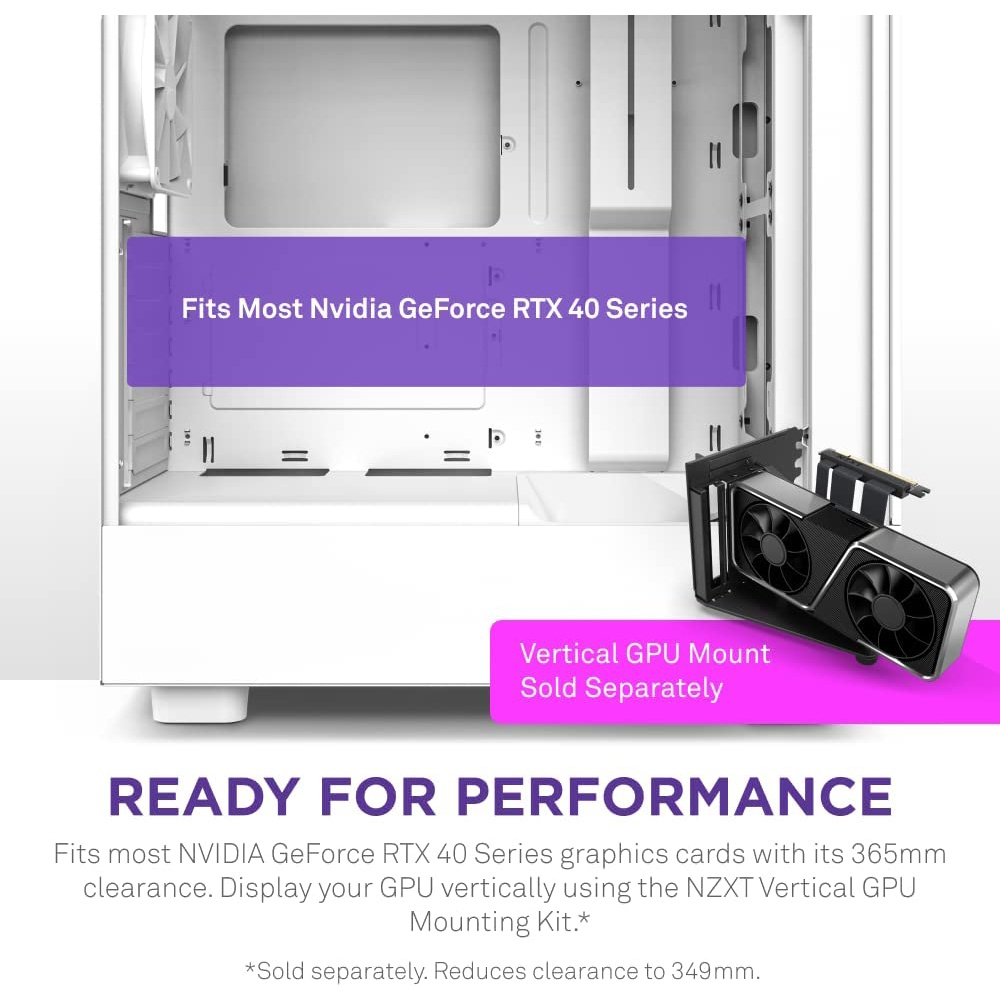 NZXT VERTICAL GPU HOLDER & PCIE 4.0 RISER CABLE MOUNTING KIT STURDY ...
