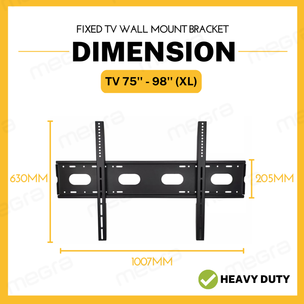 LED TV Wall Mount Bracket For Heavy Duty TV (17"-32"/32"-55"/55"-75"/75 ...