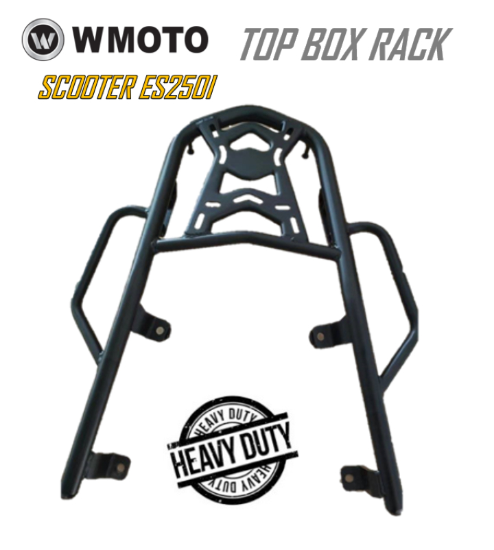 WMOTO ES250I SCOOTER TOP BOX RACK TAIL MONORACK TOP HEAVY DUTY BEST ...