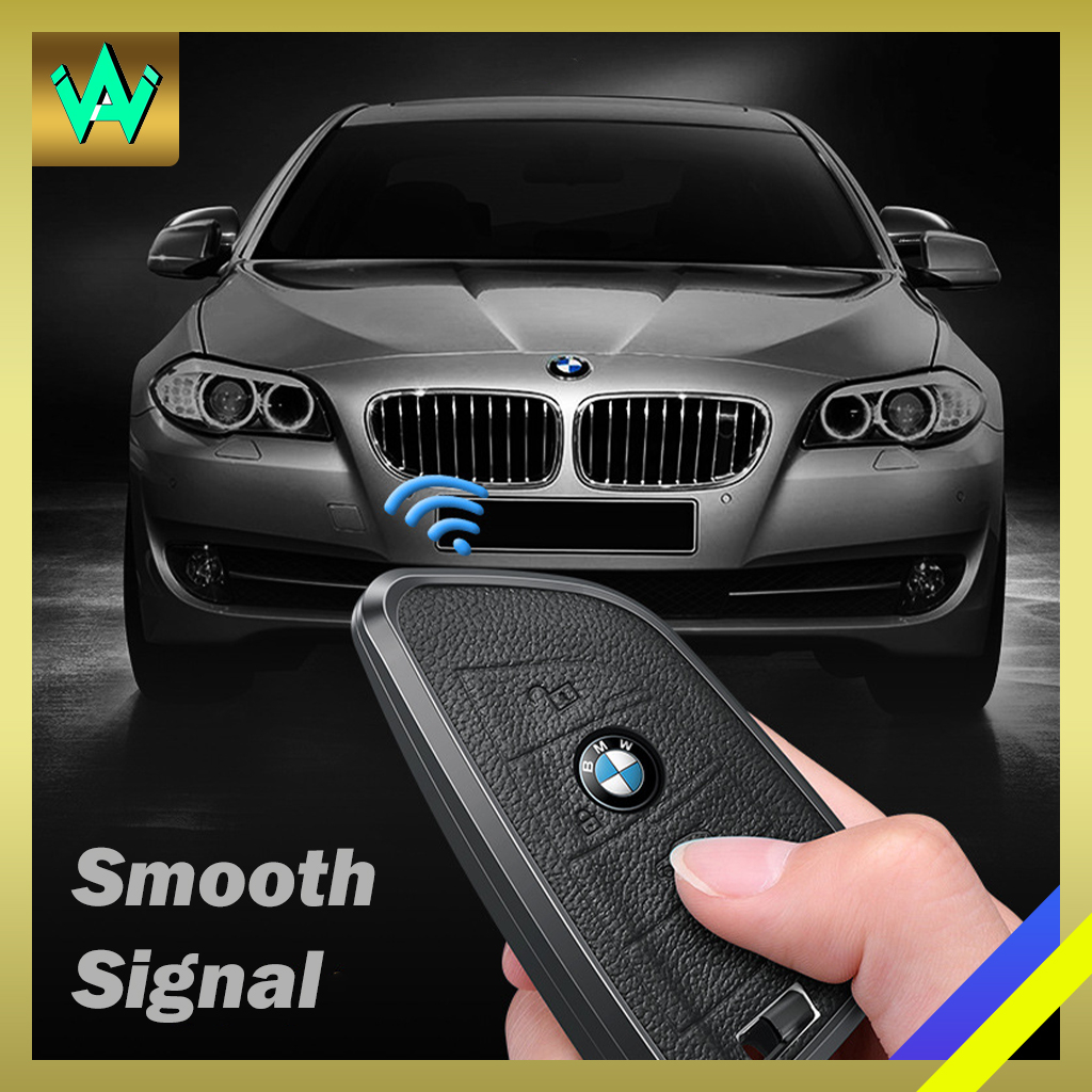 BMW Aluminium Alloy Genuine Leather Car Key Cover 3 5 7 Series X1 X3 X3 ...