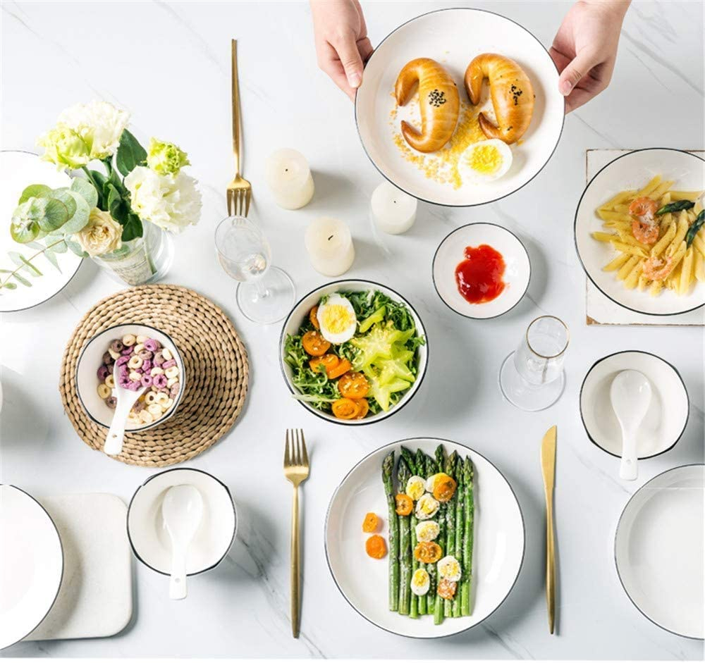 18-in-1 Nordic Luxury Tableware Set Dinnerware Set (Gift Set) | Shopee ...