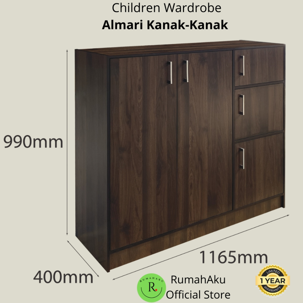 (Bigger /Besar Size ) RumahAku 5 Door Wardrobe / Almari Baju / kanak ...