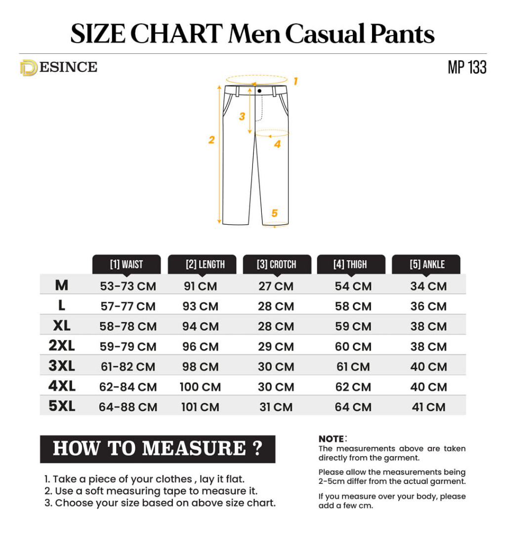 🇲🇾 DESINCE Men Casual Pants Man Long Pants Straight Cut Trousers Loose ...