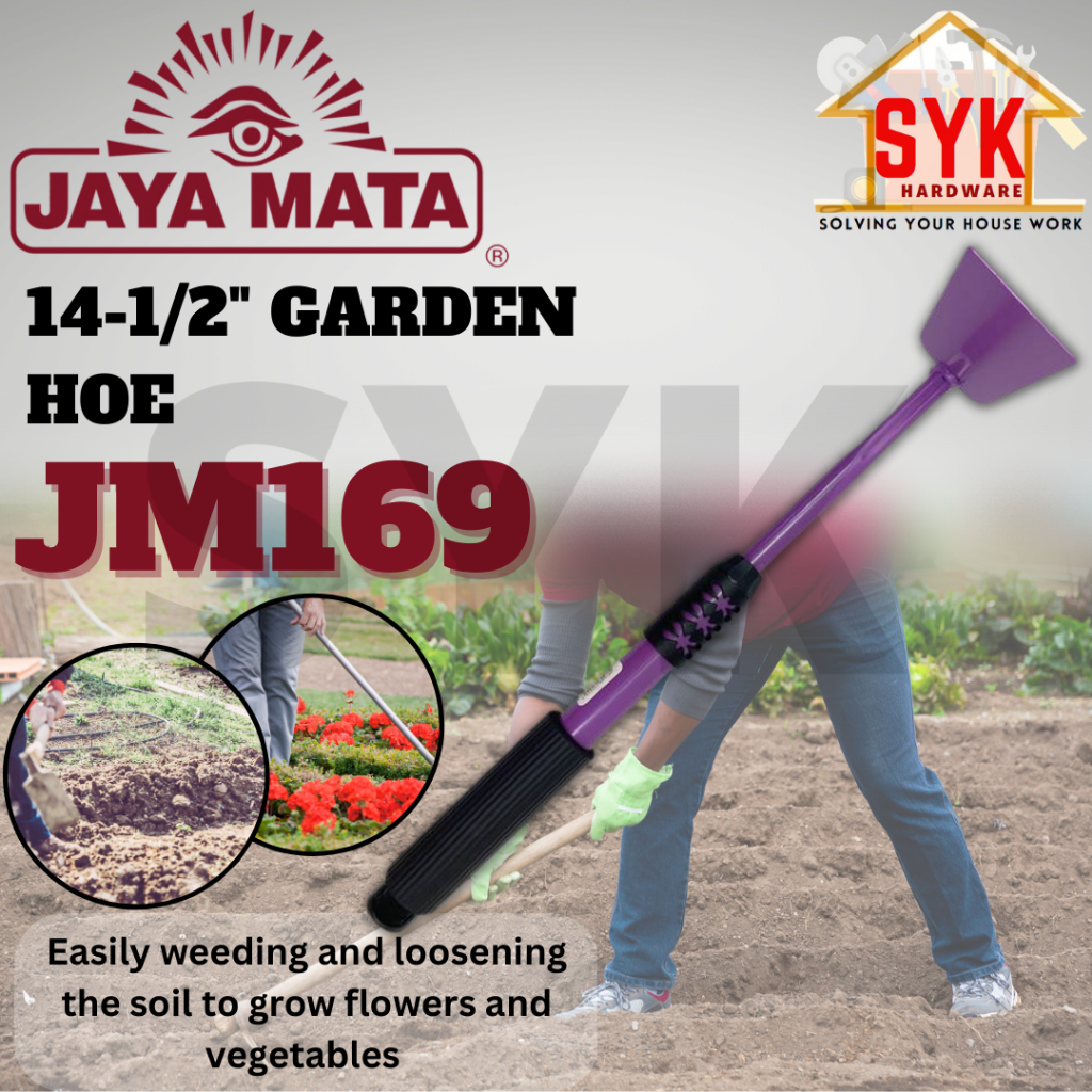 SYK Jaya Mata JM169 14 1/2 Inch Garden Hoe Gardening Weeding Accessories Tanah Cangkul Kecil ...