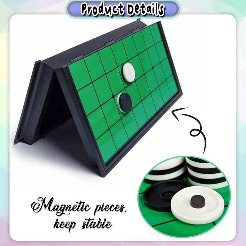 [Blink] 奥赛罗棋黑白棋 Magnetic Foldable Reversi Othello Board Chess Children ...
