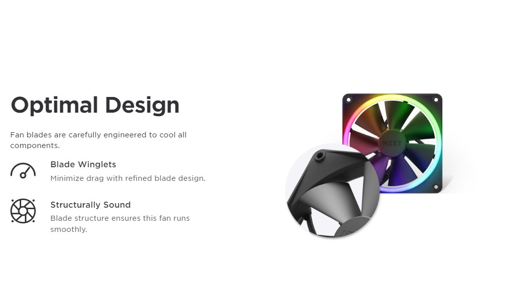 NZXT F Series F120/F140 RGB Duo F120 RGB Core F120Q 120mm/140mm PWM ...
