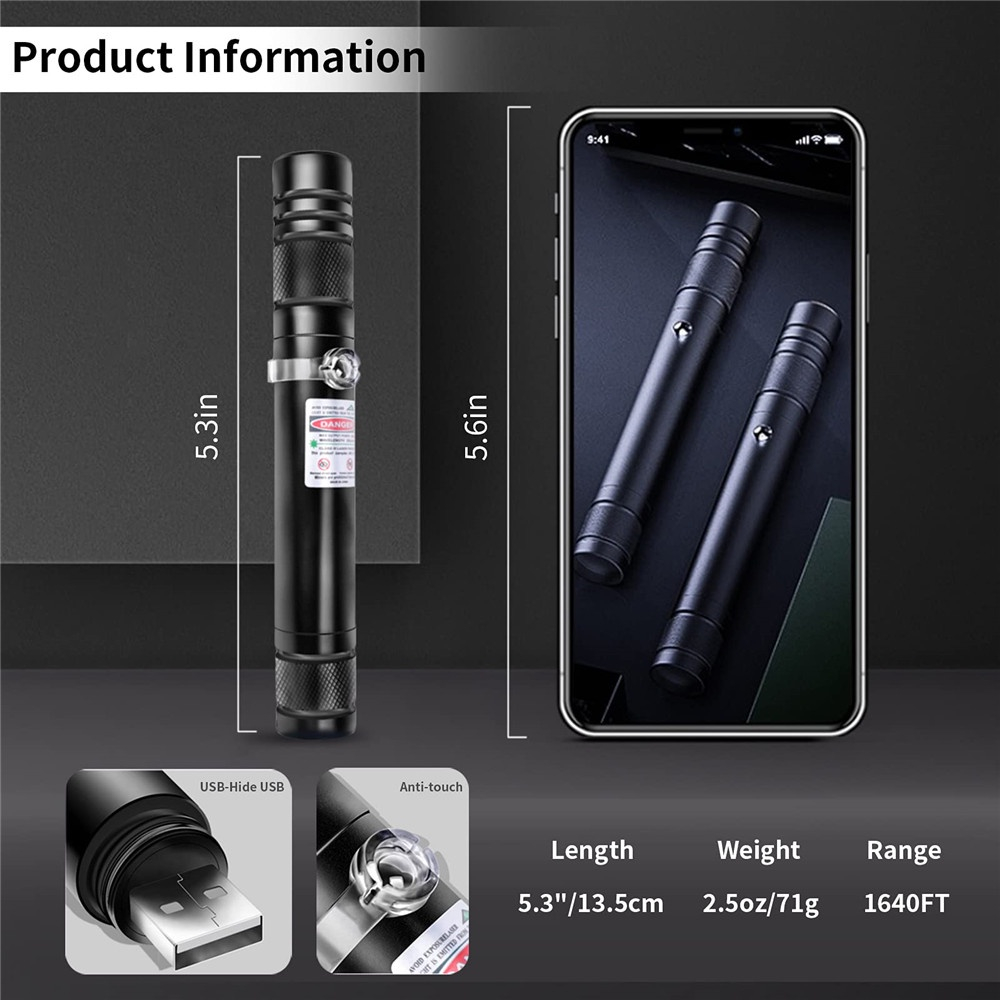 532nm GREEN LASER Pointer Pen Lazer Light Hijau Powerful Sight Lampu ...