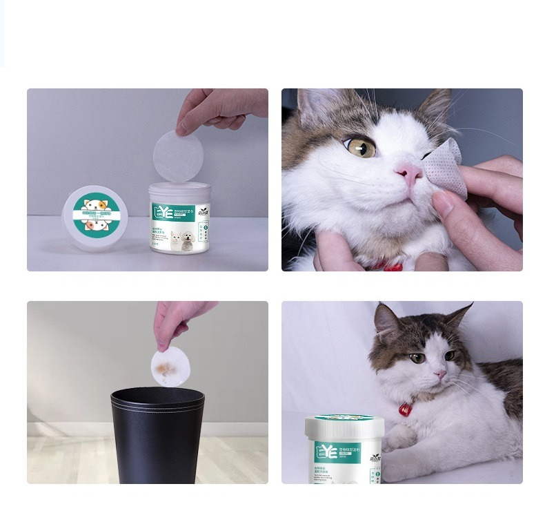 Pawpaw Pet Dog Cat Eye Ear Cleaner Wet Tissue Wipes Wipe Tear Stain ...