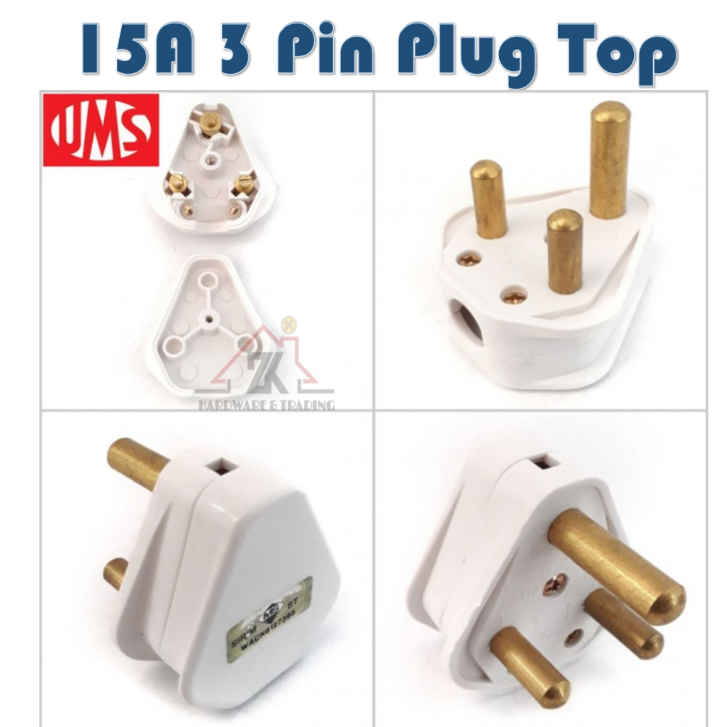 [SIRIM APPROVED]Heavy Duty 3 Pin Plug Top Machinery Industrial 13A 15A ...