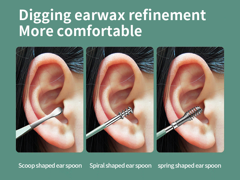 13pcs/Set Ear Cleaner Tool Pengorek Telinga Ear Pick Ear Wax Remover ...