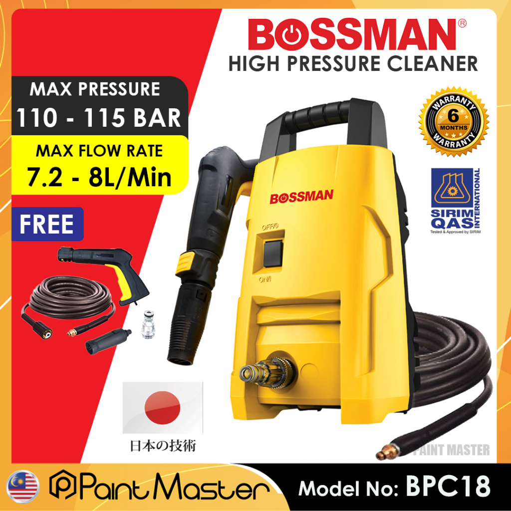 Bossman BPC1070 1700Watt High Pressure Cleaner Water Jet waterjet Jek ...