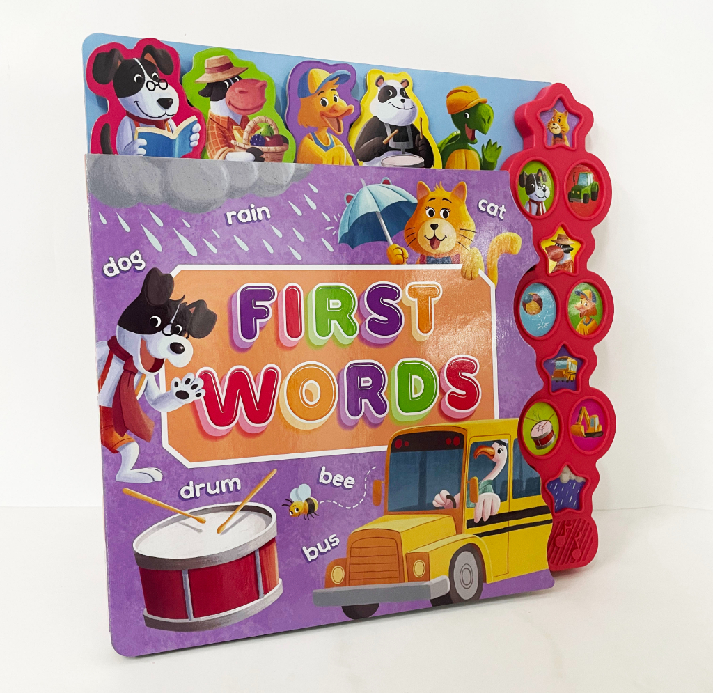 First Words Sound Book For Kids To Learn Simple Words with Amazing ...