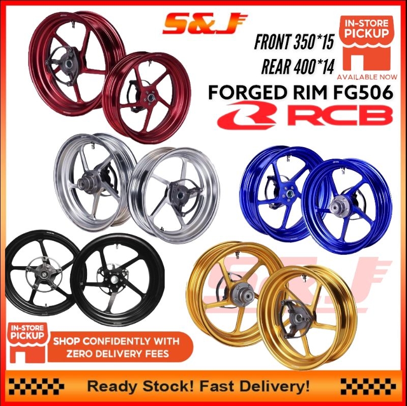 RCB ORIGINAL FORGED FG506 SPORT RIM RACINGBOY XMAX X MAX 250 350-15 400 ...