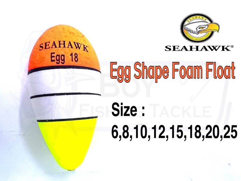 SEAHAWK FOAM FLOAT PELAMPUNG PANCING IKAN EVA FLOAT EGG SHAPE | Shopee ...