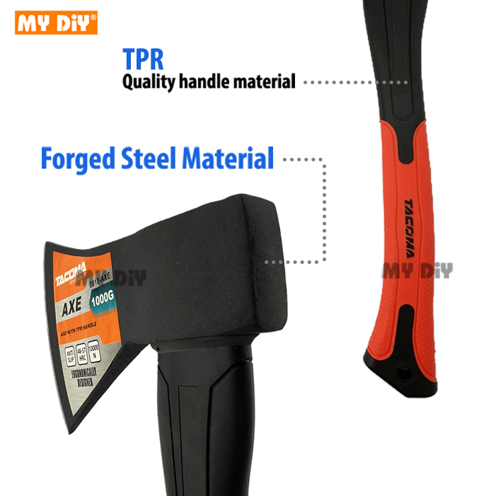 MYDIYHOMEDEPOT - HEAVY DUTY TACOMA AXE KAPAK WITH ANTI SLIP TPR HANDLE ...