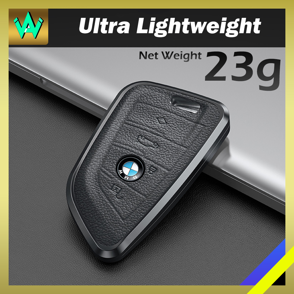 BMW Aluminium Alloy Genuine Leather Car Key Cover 3 5 7 Series X1 X3 X3 ...