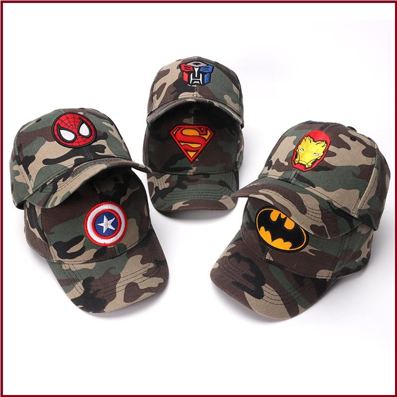 Selangor Topi Budak Baseball Superhero Cap Kids Camo Super Cartoon Hero ...