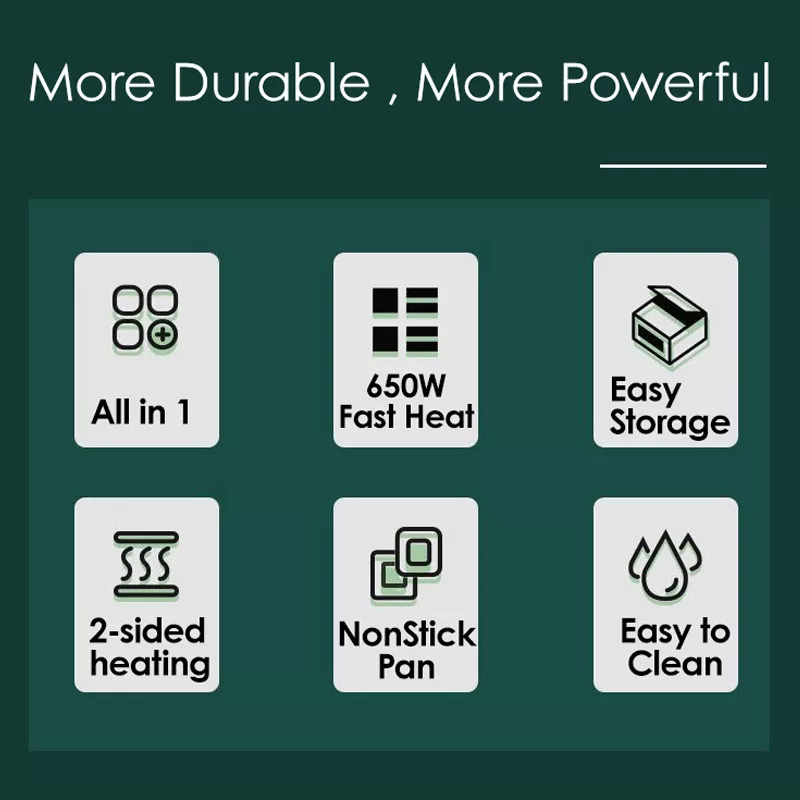 HODEKT Waffles Maker Electric Breakfast Waffle Machine Egg Cake Pan ...