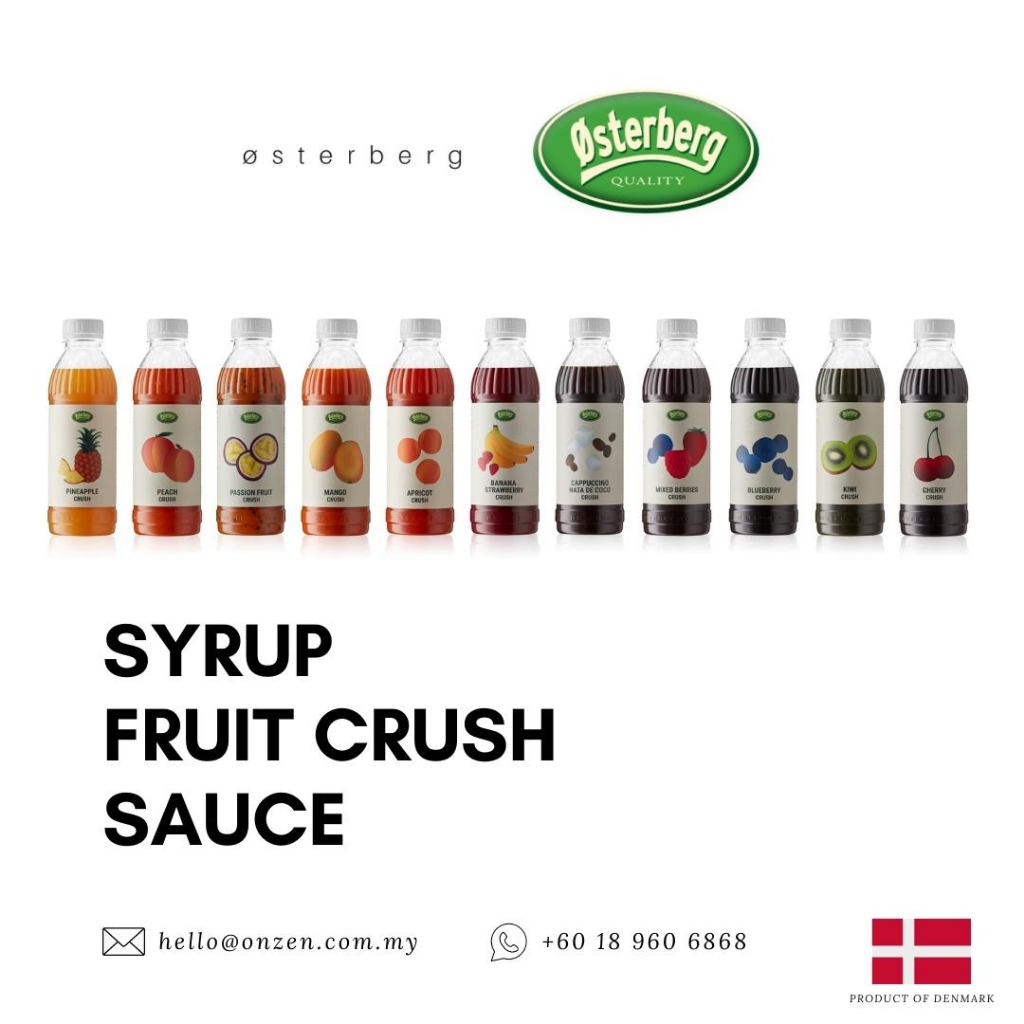 Osterberg Strawberry Fruit Crush Smoothie 1L Syrup 🔥READY STOCK🔥 ...