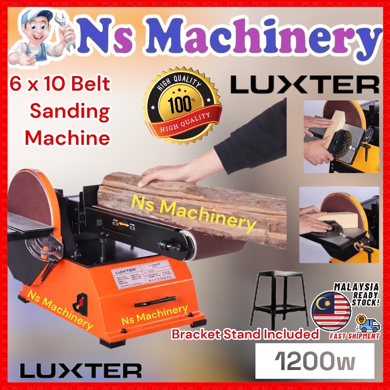 Luxter Professional 6x10 Heavy Duty Belt&Disc Sander 1200w Woodworking ...