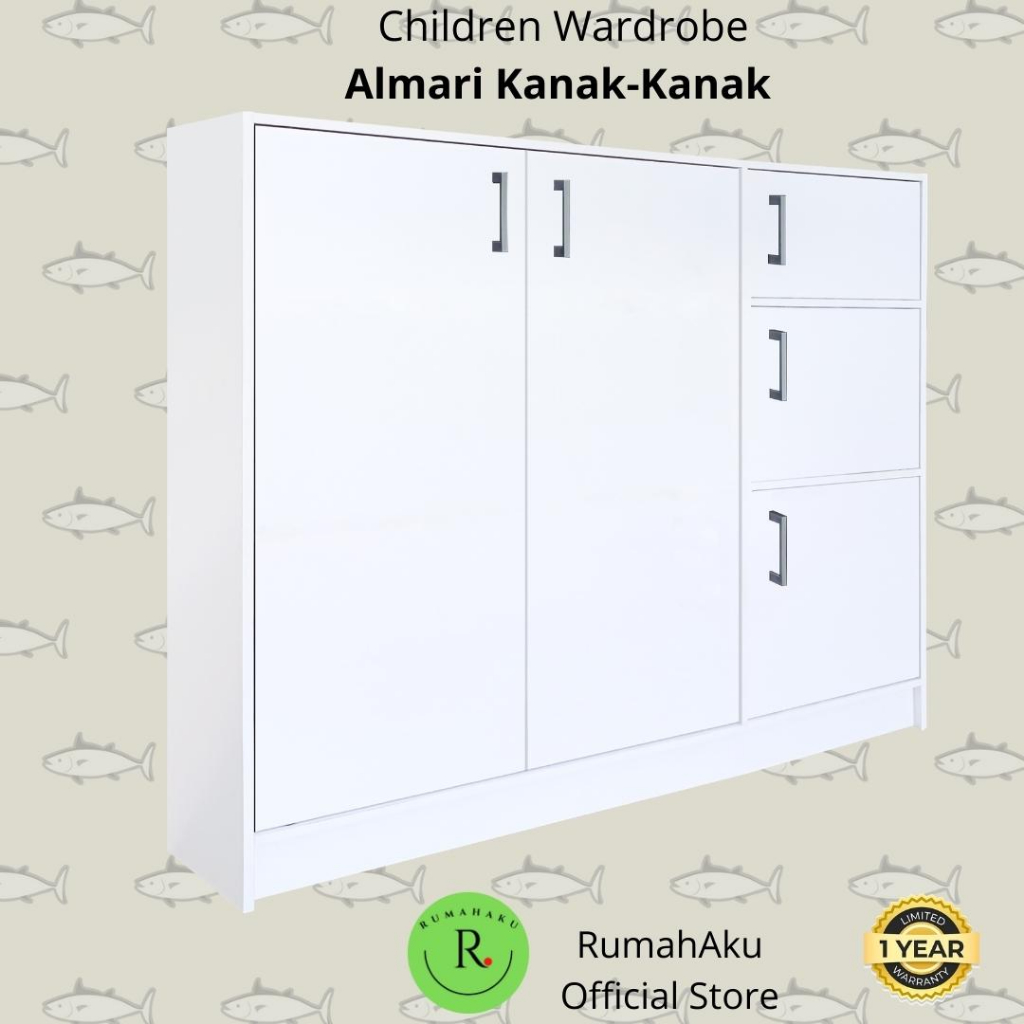 (Bigger /Besar Size ) RumahAku 5 Door Wardrobe / Almari Baju / kanak ...