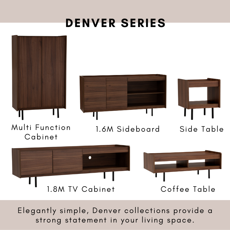 Alora Furniture- DENVER Coffee Table / Meja Kopi Ruang Tamu Kayu ...