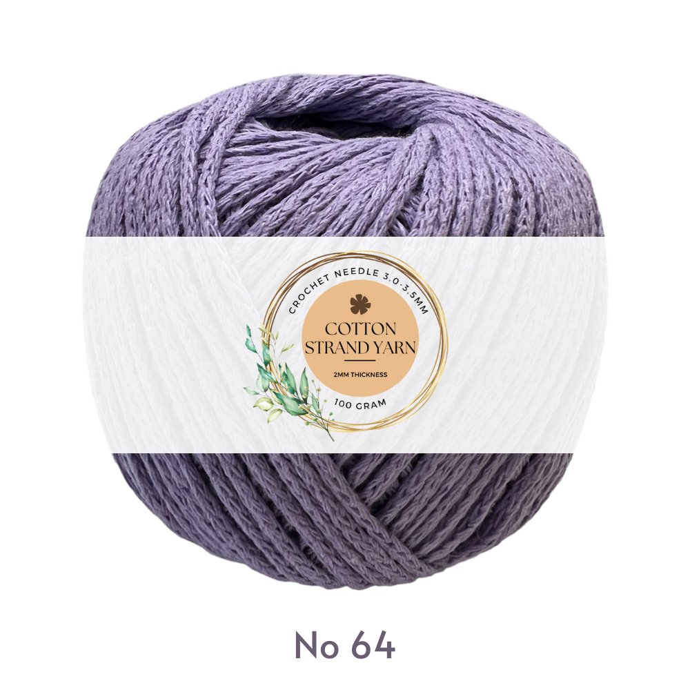 42 Color 100g 2mm Cotton Strand Yarn Hollow Cotton Yarn Benang Crochet ...