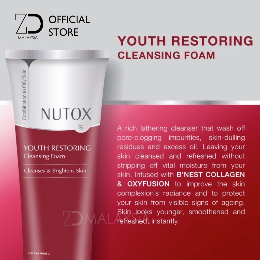 NUTOX YOUTH RESTORING CLEANSING OIL/FOAM/GEL/TONER/LOTION/SERUM ...