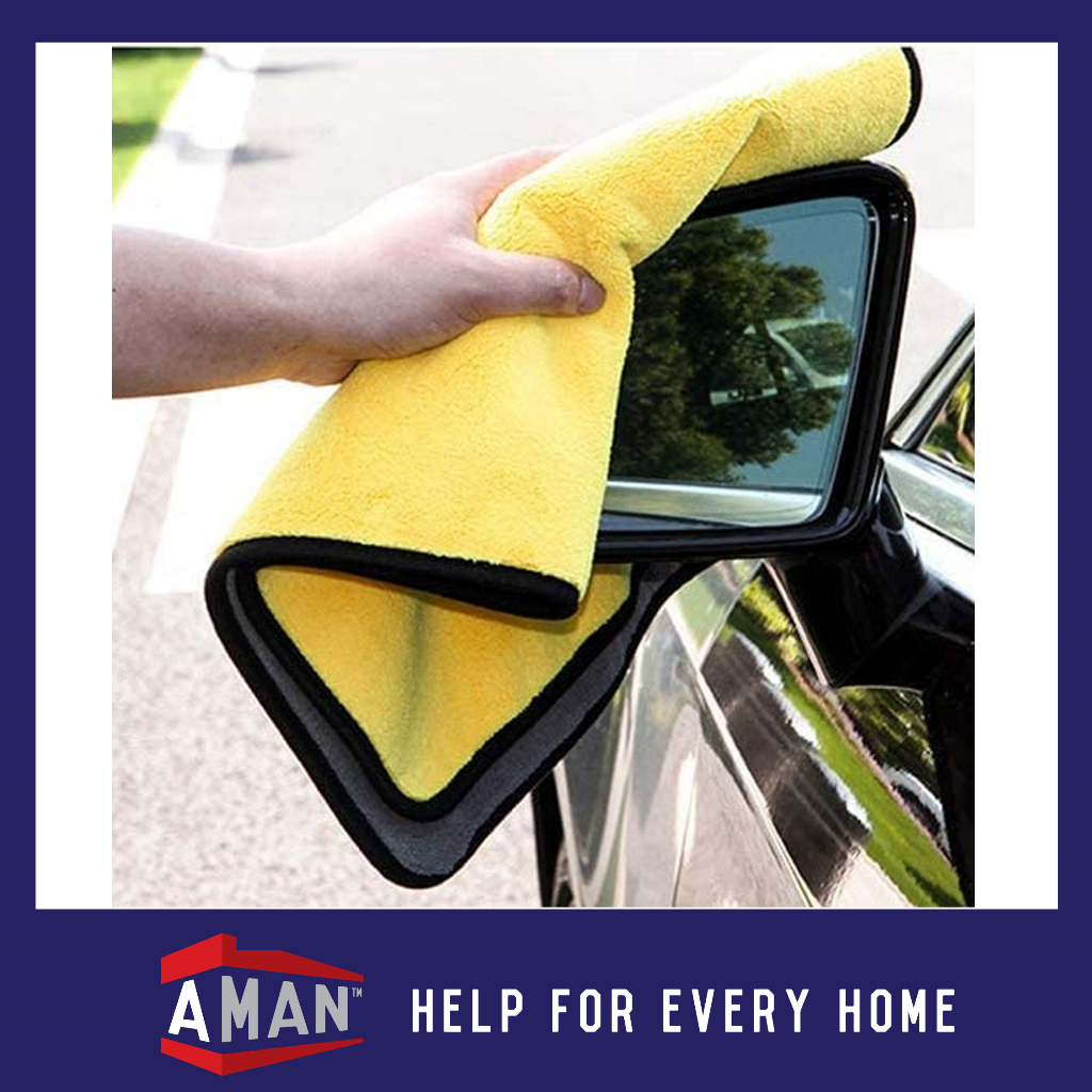 KILAT Microfiber Car Wash Household Dry Clean Polish Multicolour Cloth ...